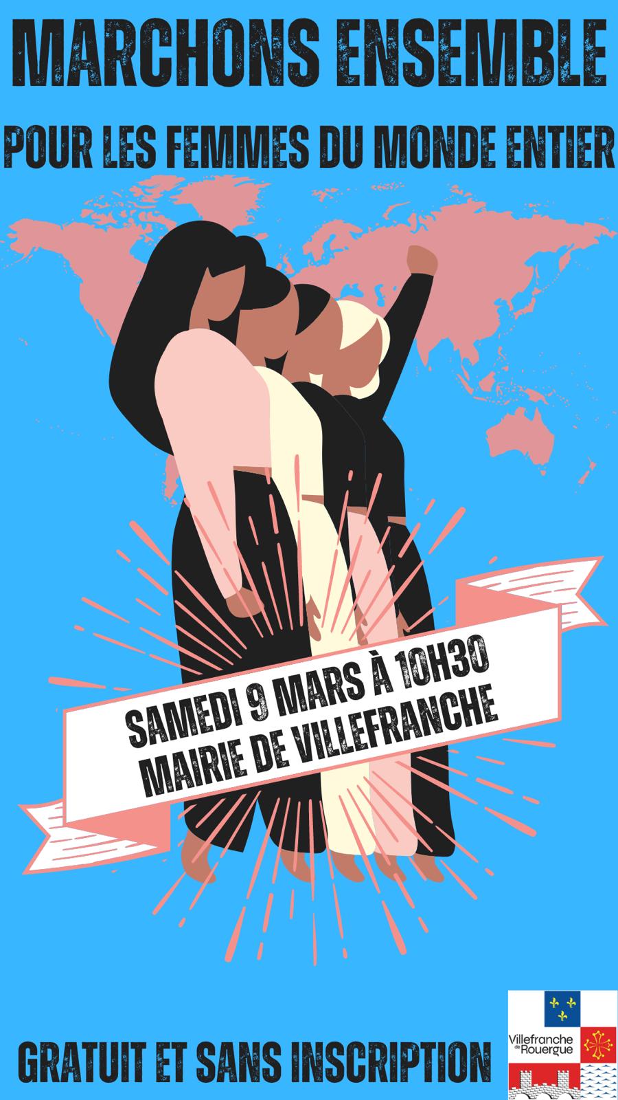 Marchons ensemble pour les femmes à Villefranche-de-Rouergue
