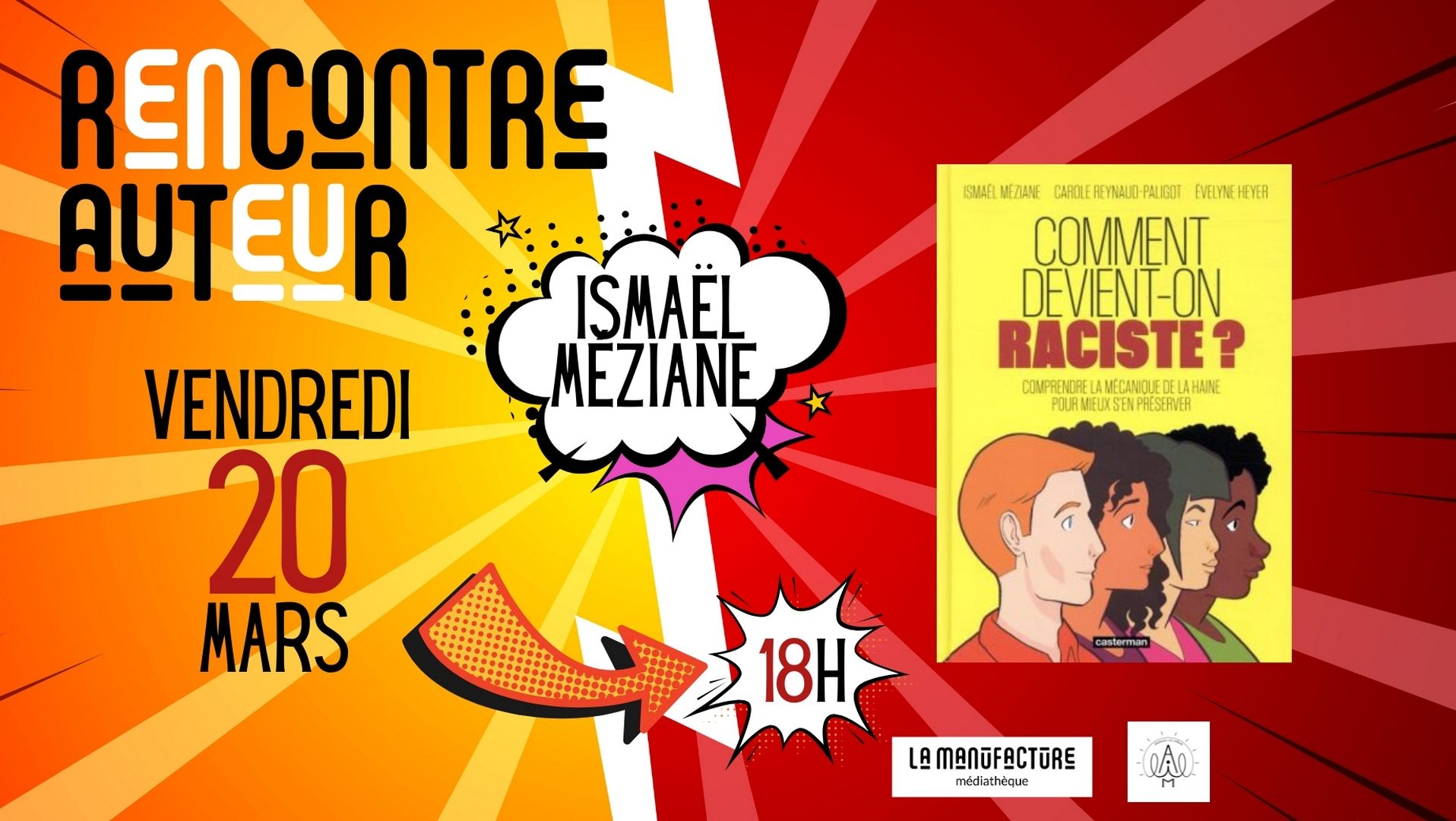 Rencontre auteur : Ismaël Méziane - Villefranche-de-Rouergue officiel